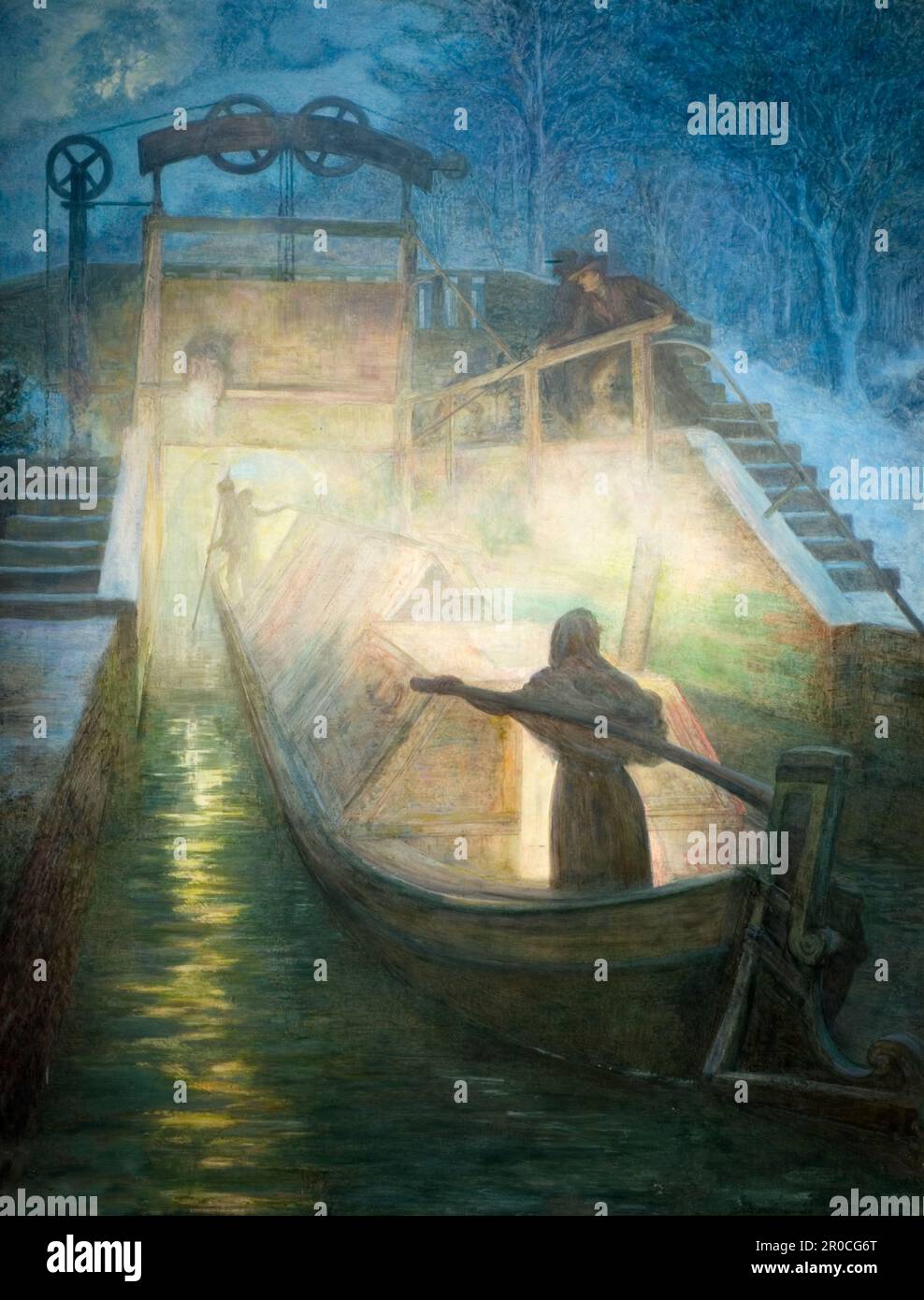 Guillotine Lock at Lifford. Artist: Edward Steel Harper (d. 1951 ...