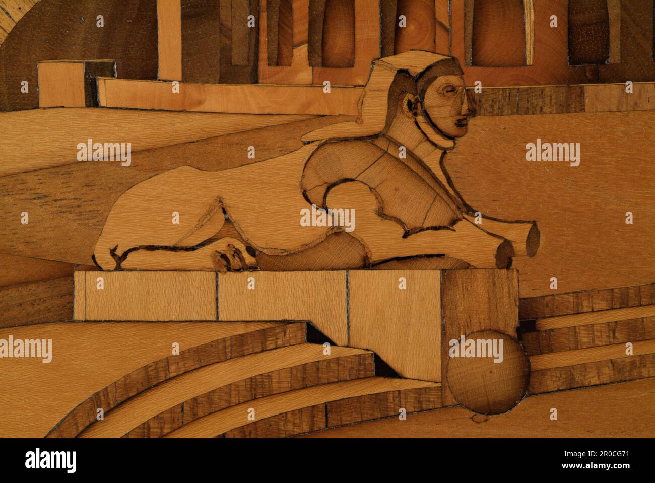 Intarsia Panel - Castle Interior, 1800-1858. Maker: Luigi Ravelli (1776 ...