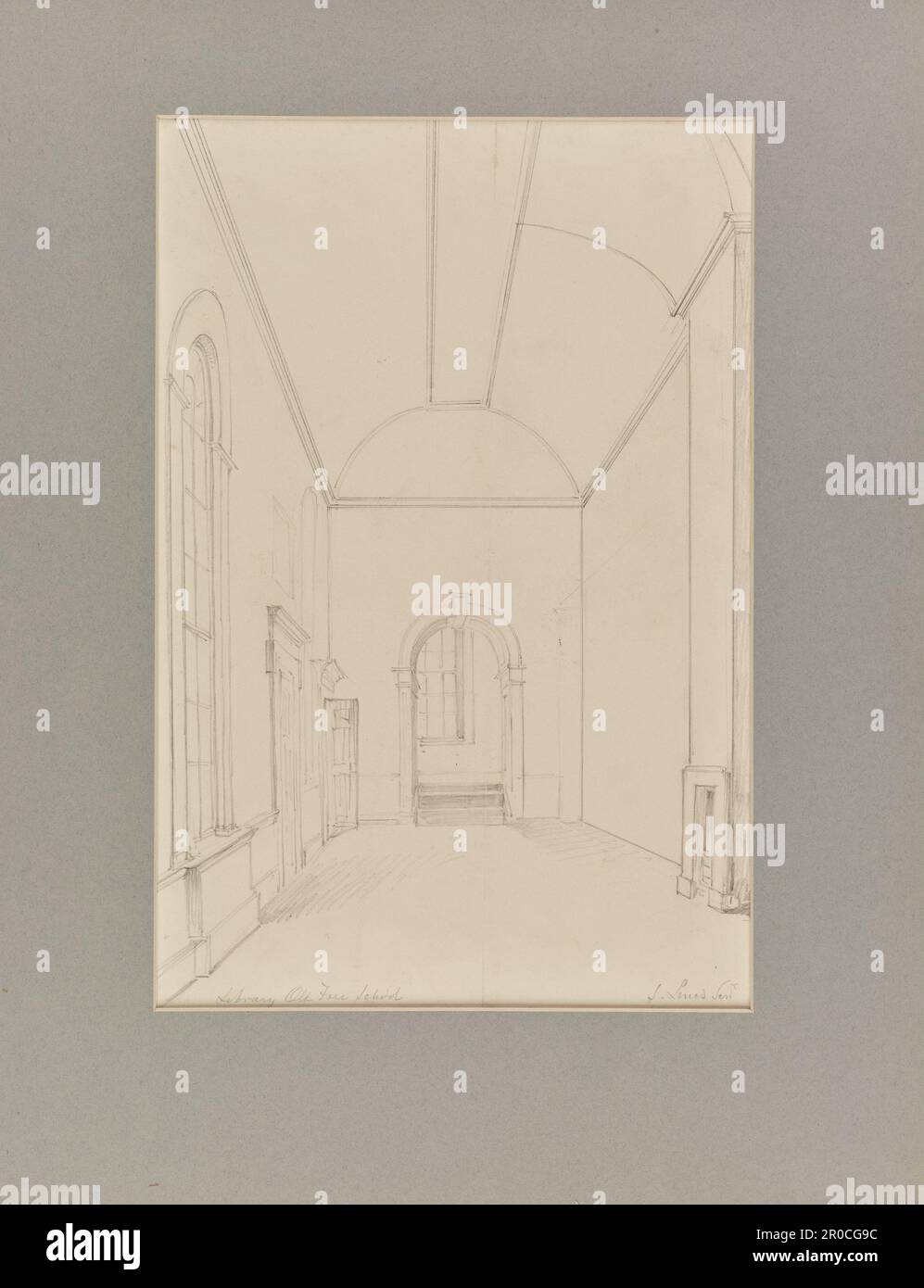 Topographical view of Birmingham.Pencil Drawing.. Library, King Edward ...