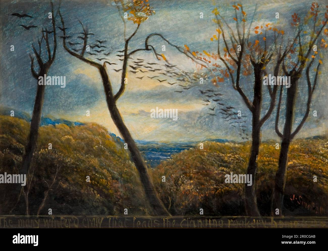 The Many Wintered Crow, 1880. By James Smetham. Inscribed with a line ...