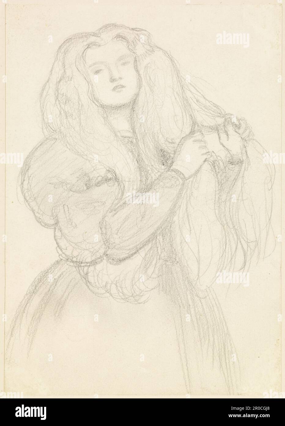 Portrait of Annie Miller, 1860-1863. [On Verso] Dante's Vision of ...