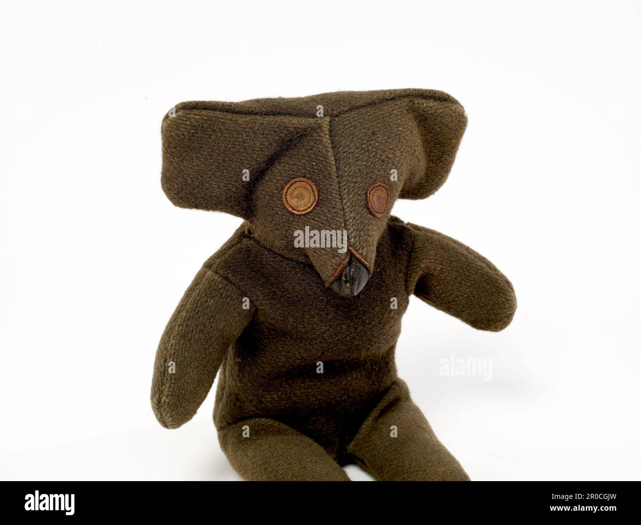 World War II Teddy Bear, 1942. Home-made Teddy Bear made of khaki ...