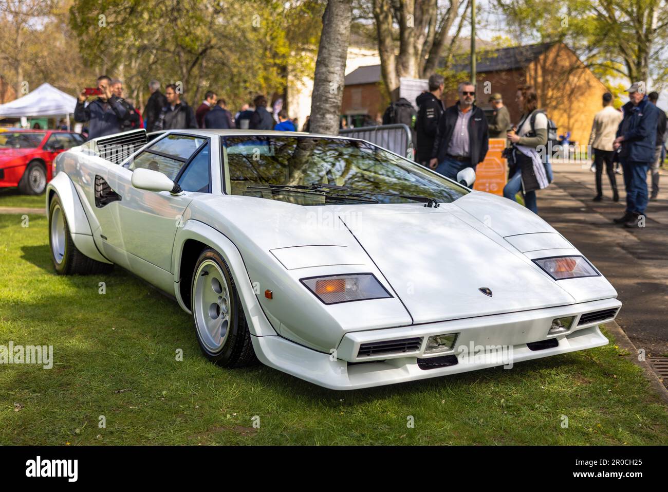 Lamborghini Countach, on display at the April Scramble held at the ...