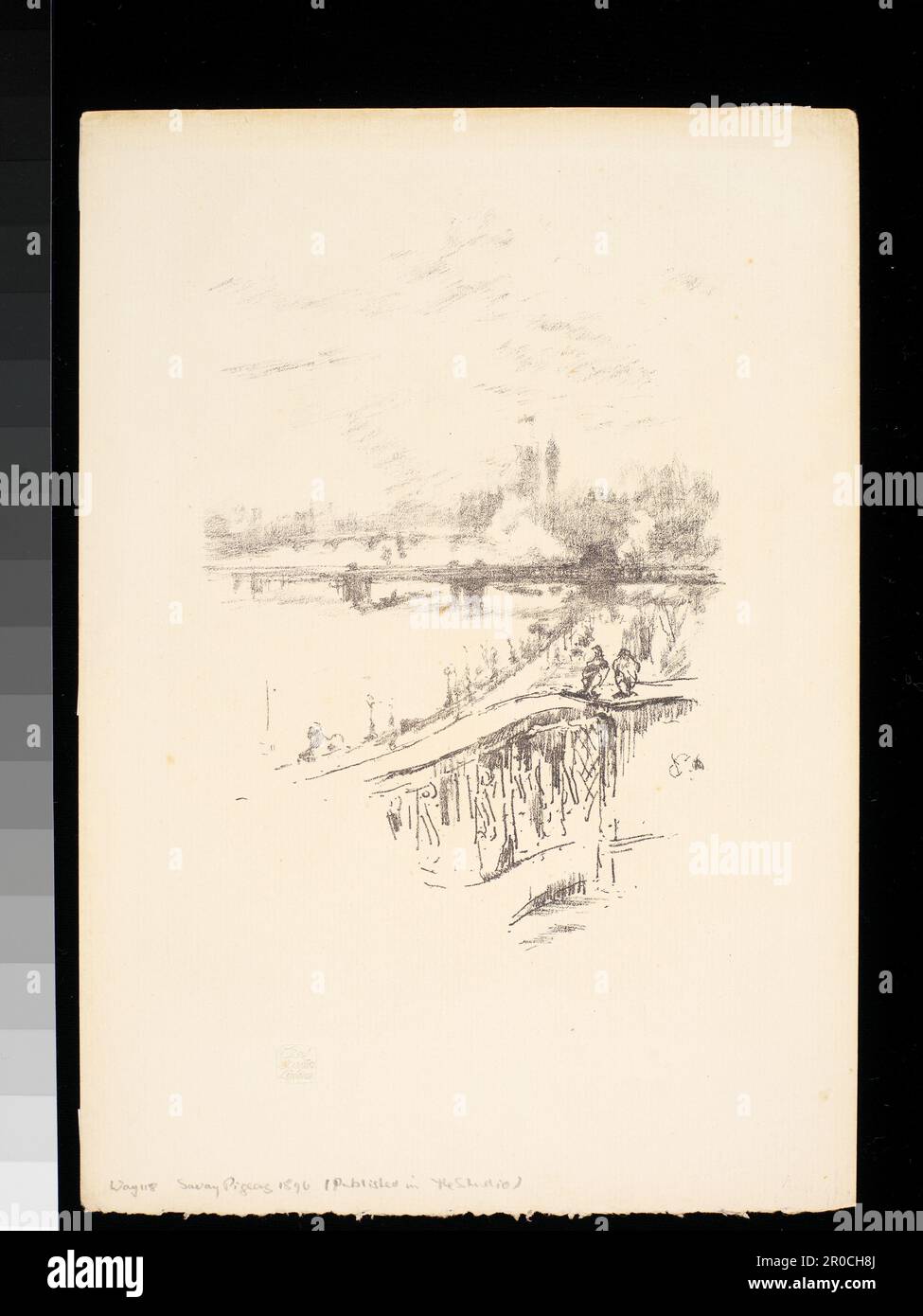 Savoy Pigeons, 1896.. Artist: James A McNeill Whistler. Printer: Thomas ...