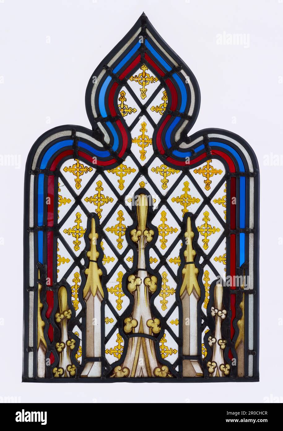 I was an hungered and ye gave me meat, 1850-55. Top section of stained ...