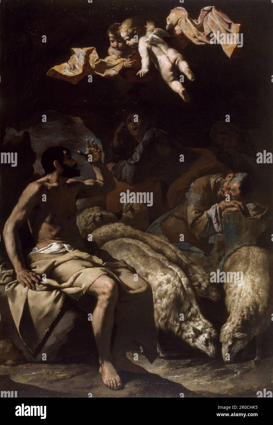 The Angel Appearing to the Shepherds, 1600-50. Artist: Master of the Annunciation to the ...