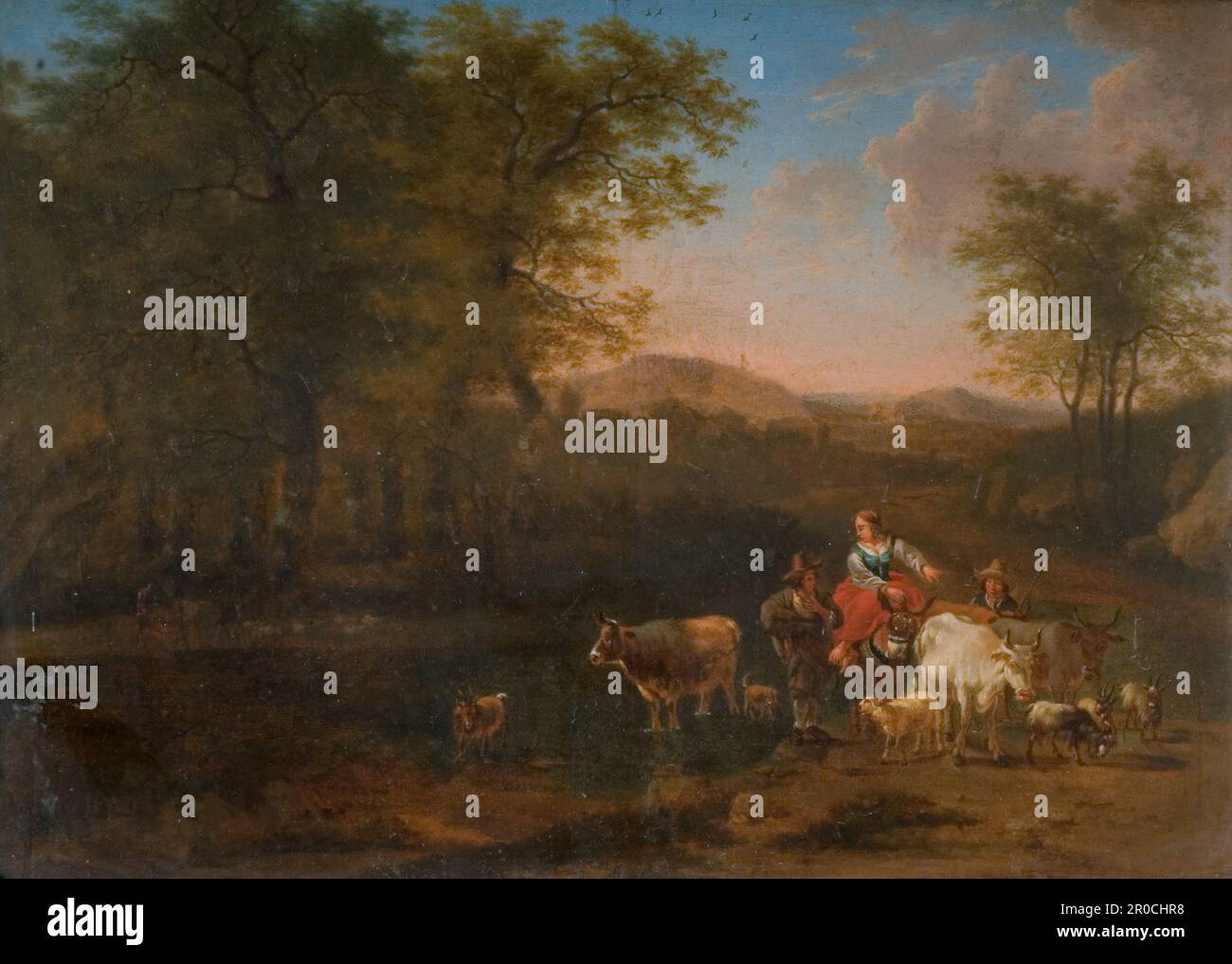 Pastoral landscape with figures hi-res stock photography and images - Alamy