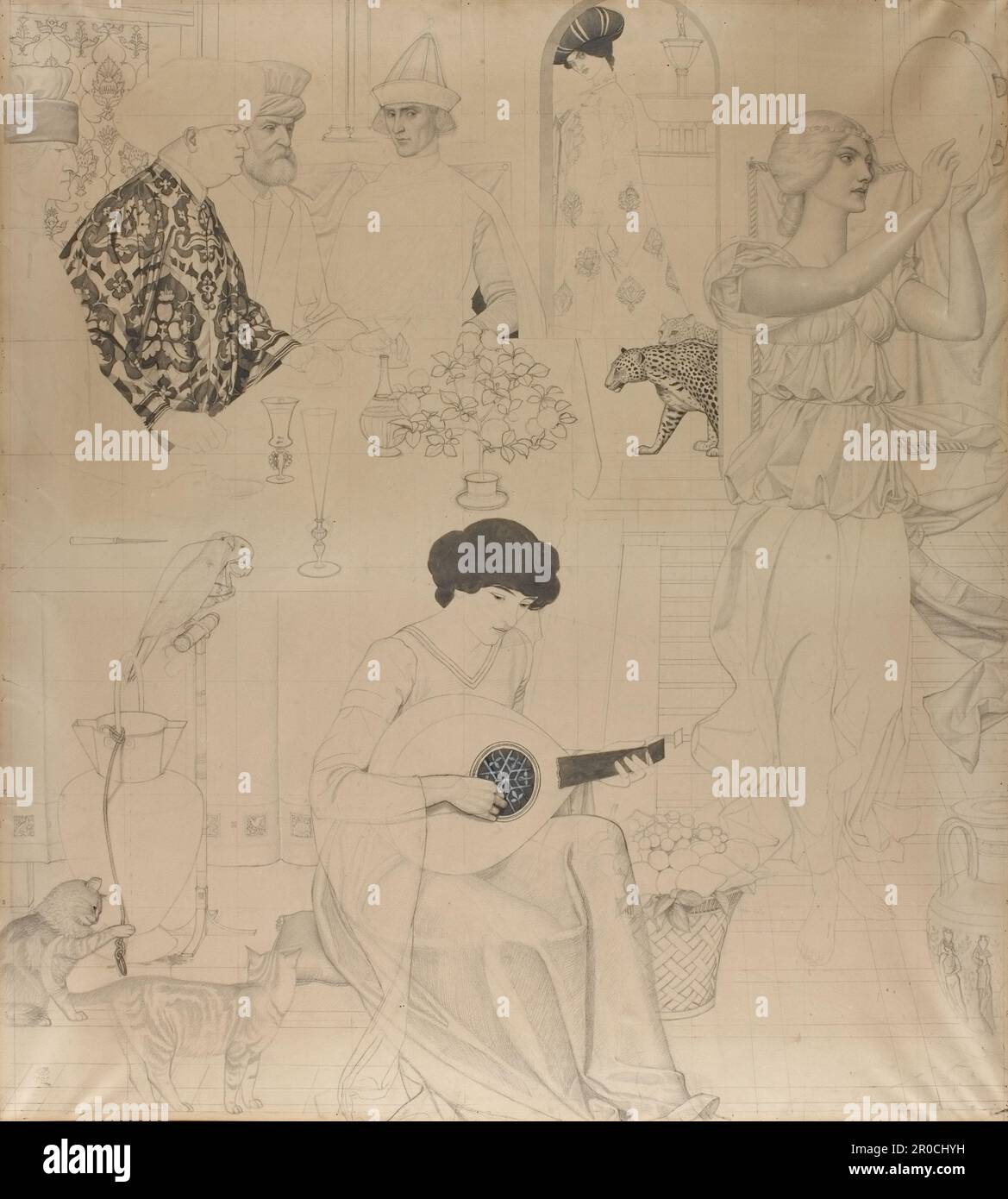 Cartoon for The Daughter Of Herodias (Salome), 1904. Joseph Edward ...