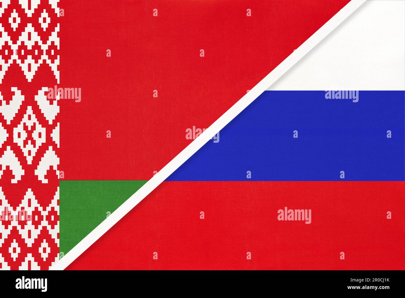 Belarus and Russia, symbol of country. Belarusian vs Russian national ...