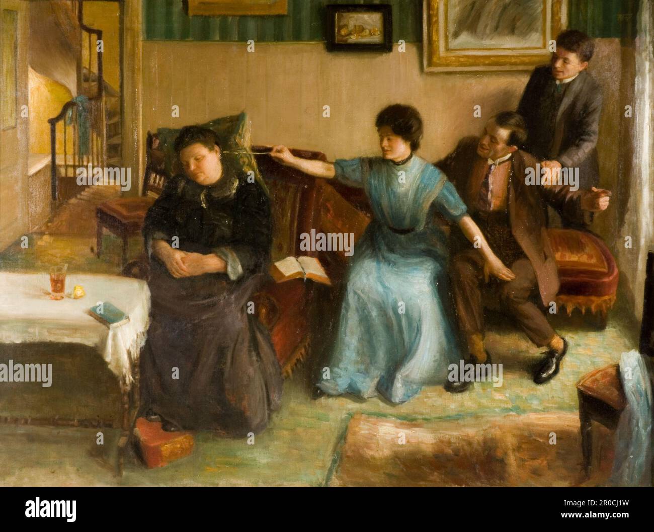Portrait of the Artist's Family, a Playful Scene, 1910-1911. By: Mark ...