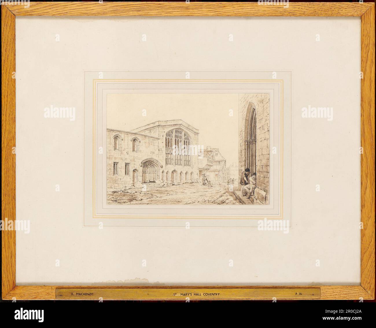 St Mary's Hall, Coventry,1823-4. Frederick Mackenzie Stock Photo - Alamy