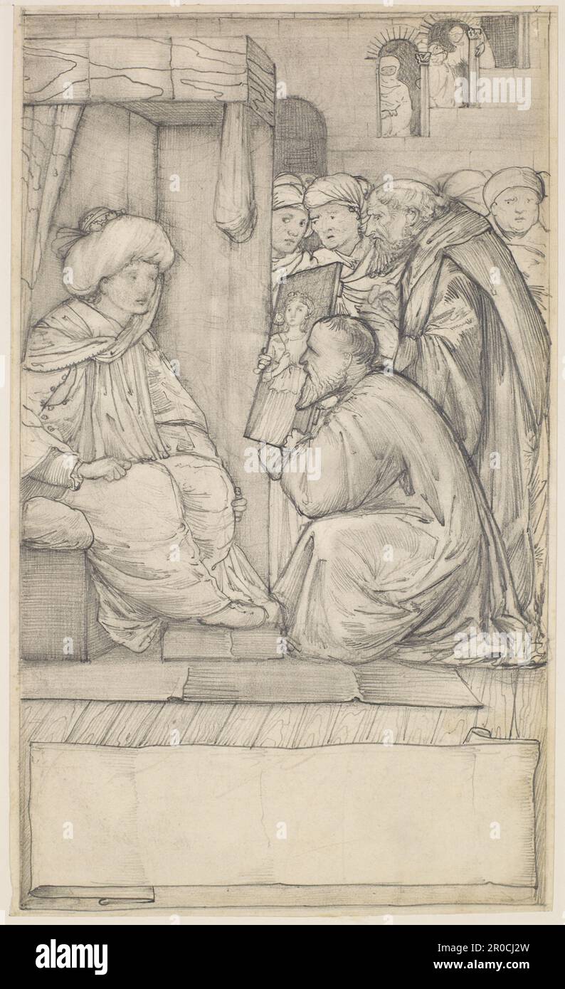 Chaucer's Man of Laws Tale - Design, 1862-1864. Artist: Edward Burne ...