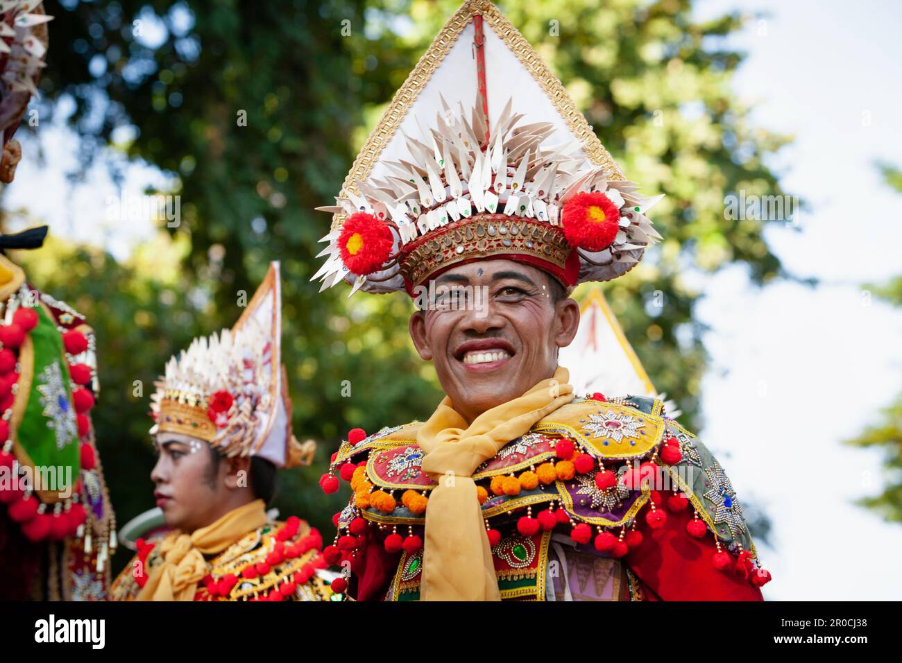 Denpasar, Bali island, Indonesia - June 11, 2016: Portrait of the man ...