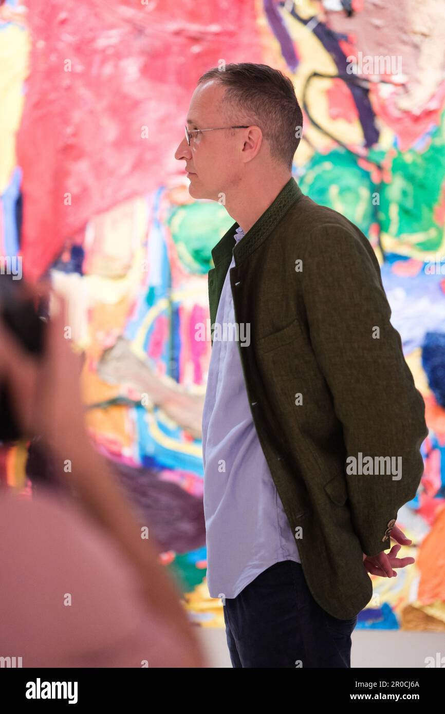 Madrid, Spain. 05th Aug, 2023. German artist Andre Butzer poses during ...