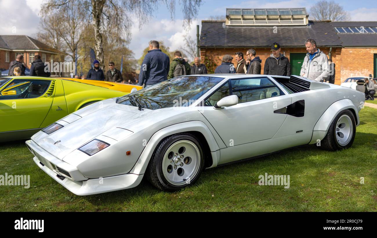 Lamborghini Countach, on display at the April Scramble held at the ...