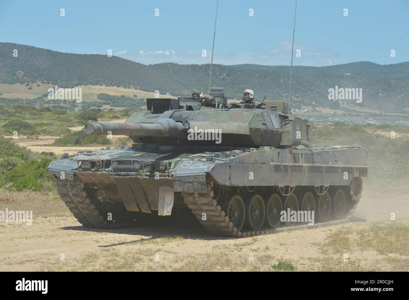 Capo Teulada, Italy. 05 May, 2023. German Army Leopard 2A7V main battle ...