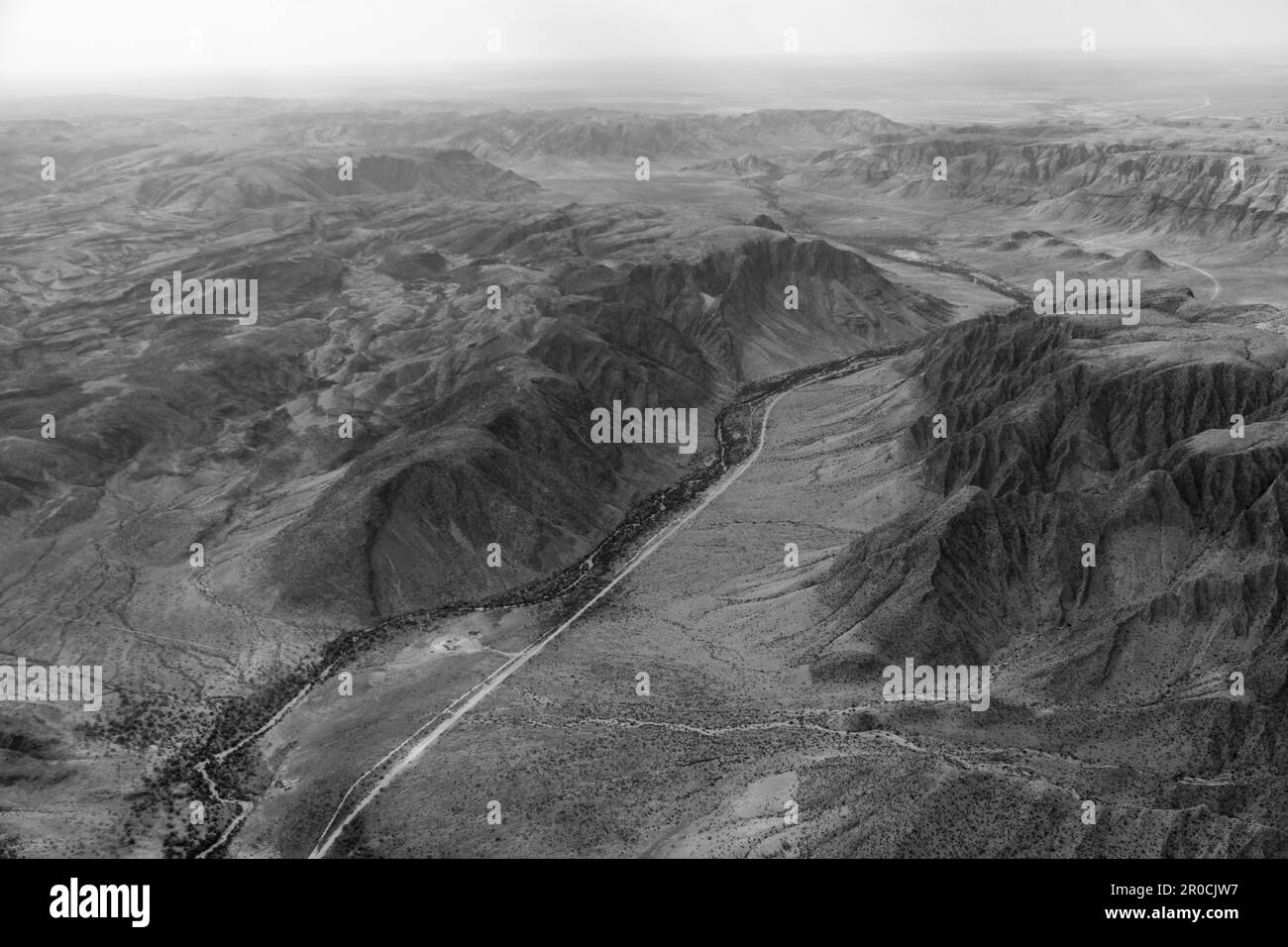 Aerial view natural mountain Black and White Stock Photos & Images - Alamy
