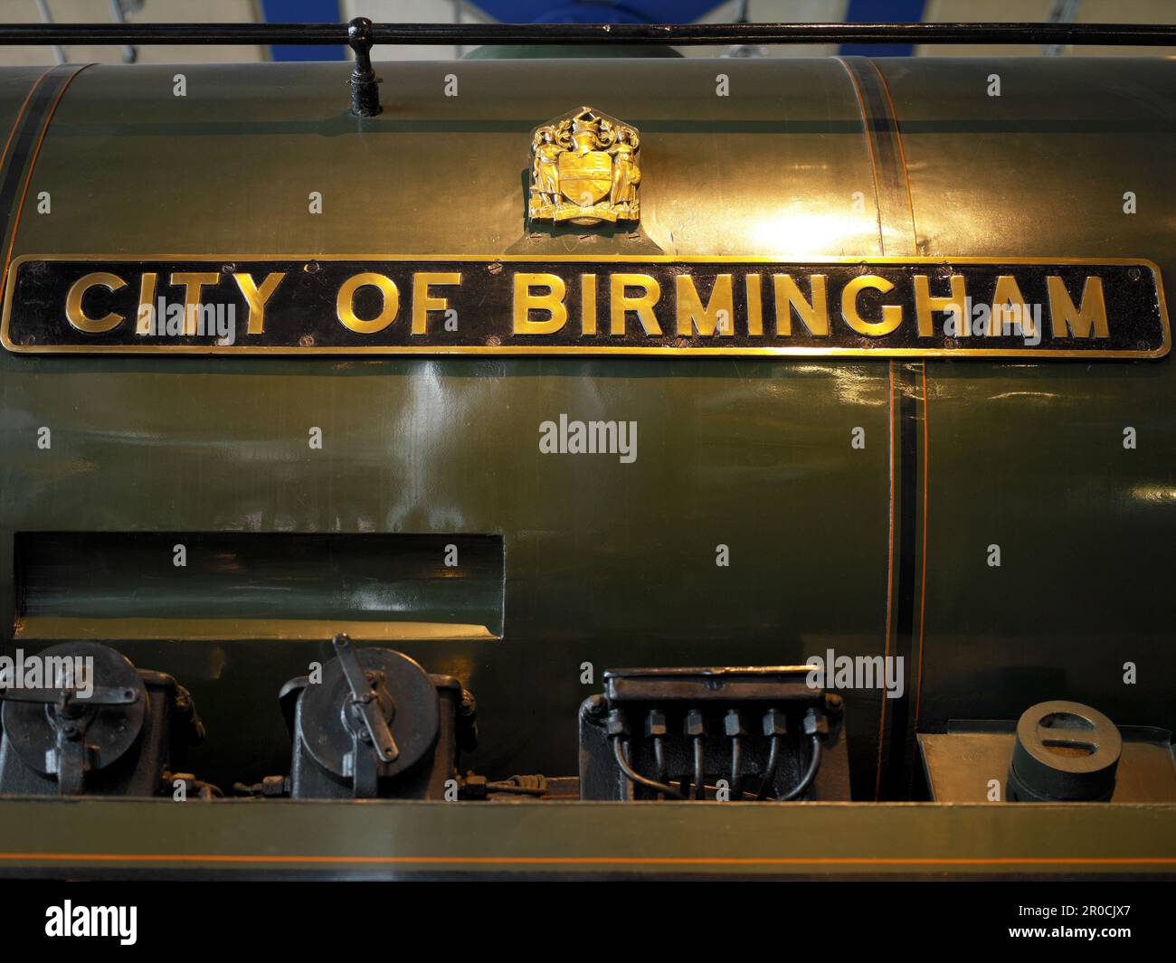 The Steam Locomotive Named City Of Birmingham On Exhibition At Thinktank Birmingham Museum Of