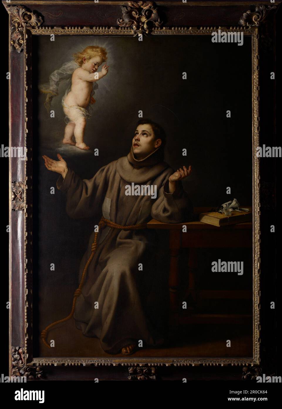 The Vision of St Anthony of Padua, 1652. By Bartolome Esteban Murillo Stock Photo - Alamy