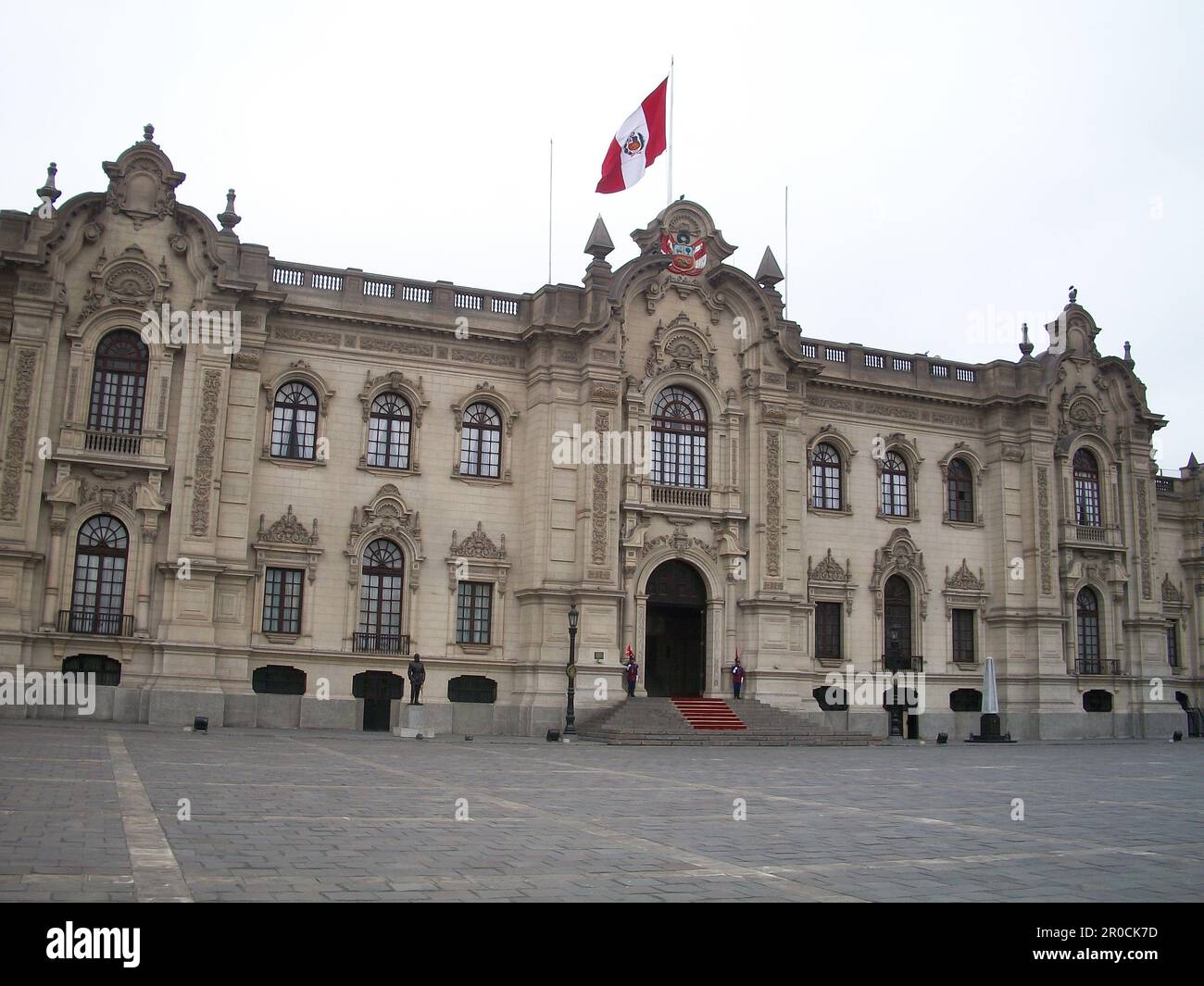 The Presidential Palace of Peru in Lima Stock Photo - Alamy