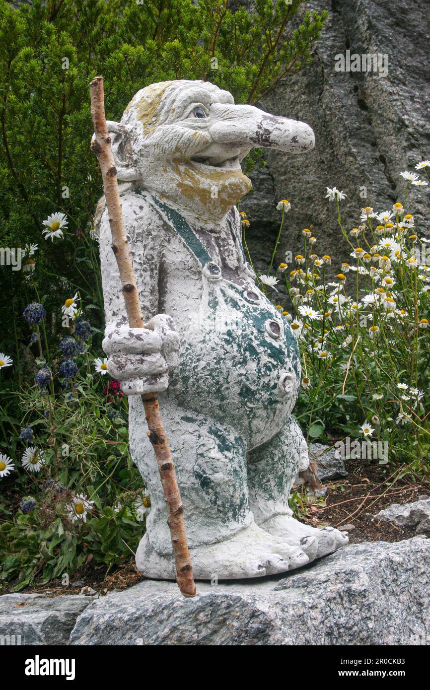 Wooden carved sculpture of a troll, Norway Stock Photo - Alamy