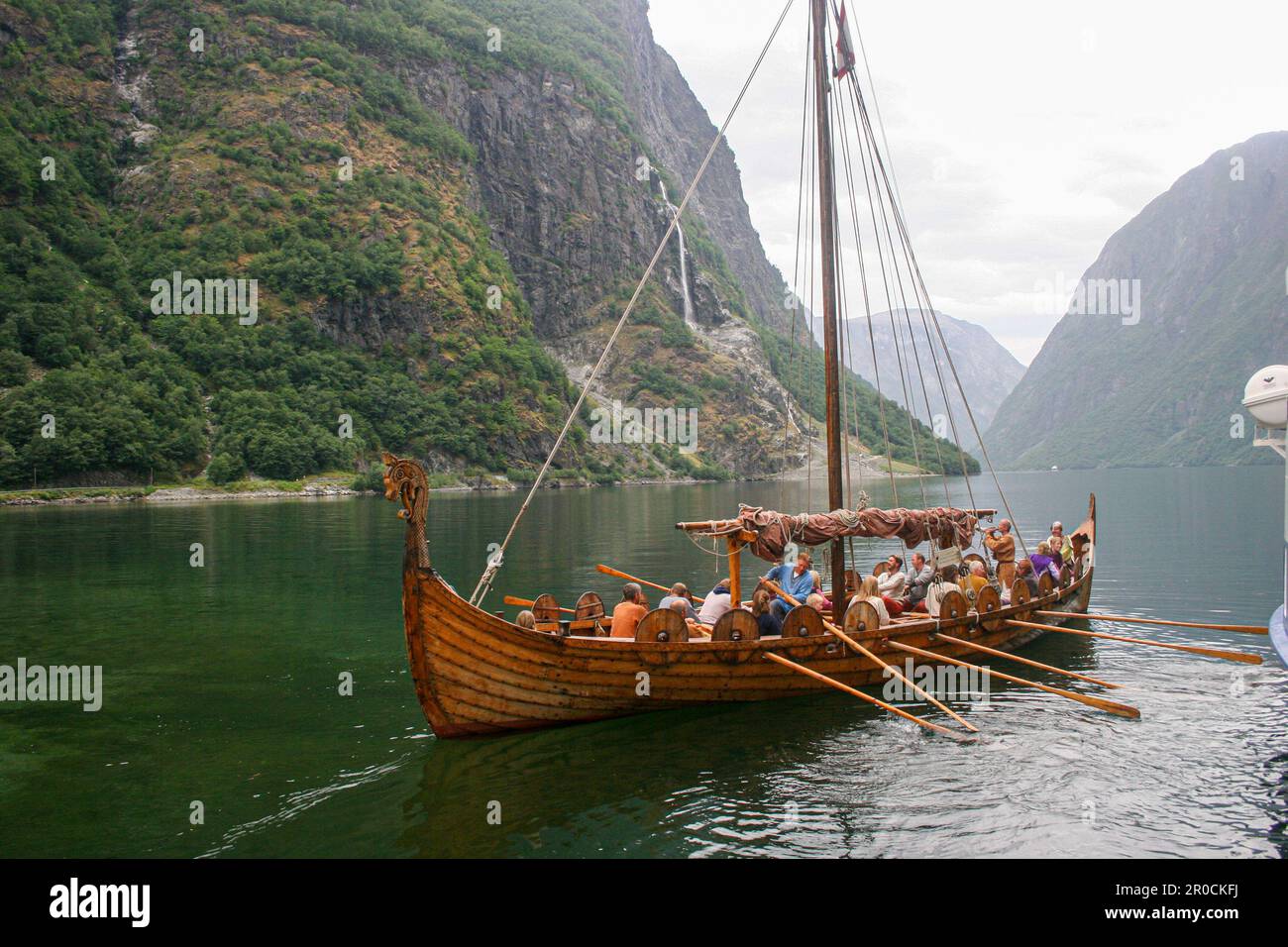 reenactment of a Viking village photographed in Norway Stock Photo - Alamy