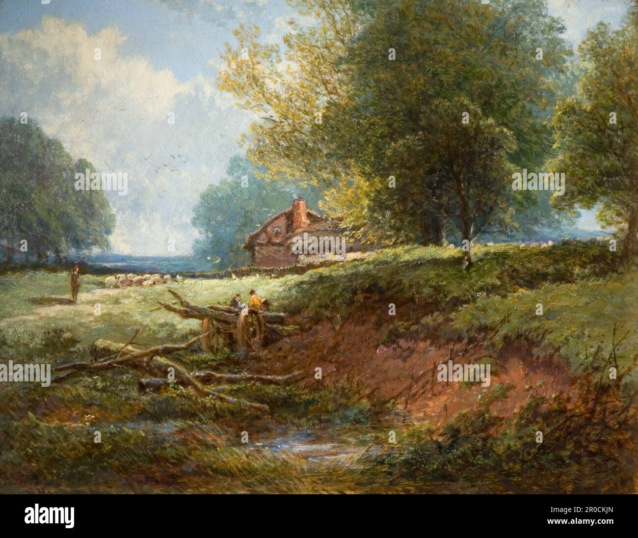 Meadow Scene, 1880. By Edwin Taylor Stock Photo - Alamy