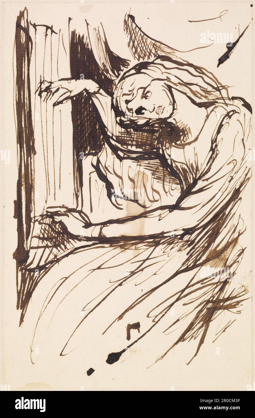 Ligeia Siren [The Sea-Spell] - Sketch of a Girl playing a Musical ...