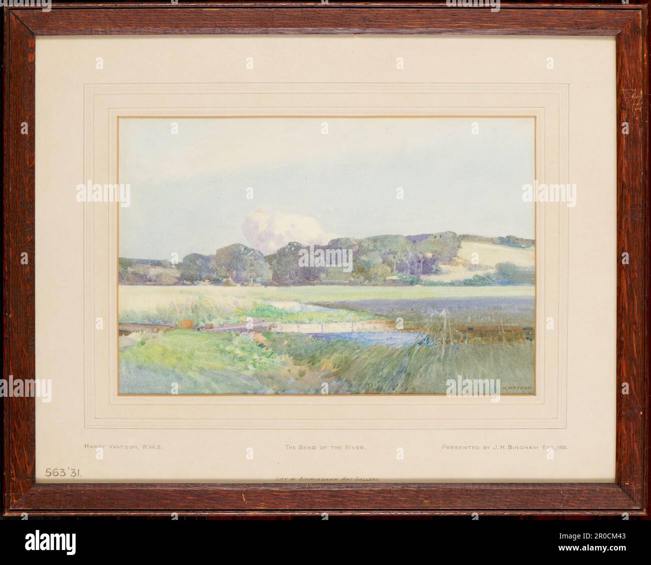 The Bend Of The River,1890-1930. Henry Watson (d.1936 Stock Photo - Alamy