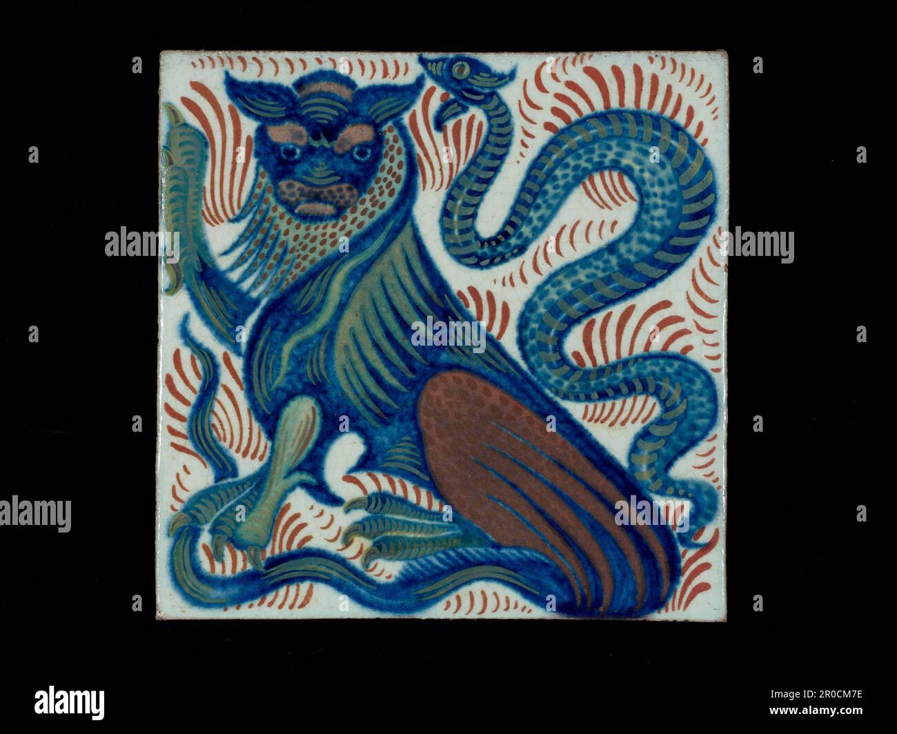 Grotesque animal. Wall Tile - William de Morgan Collection, 1899-1907 ...