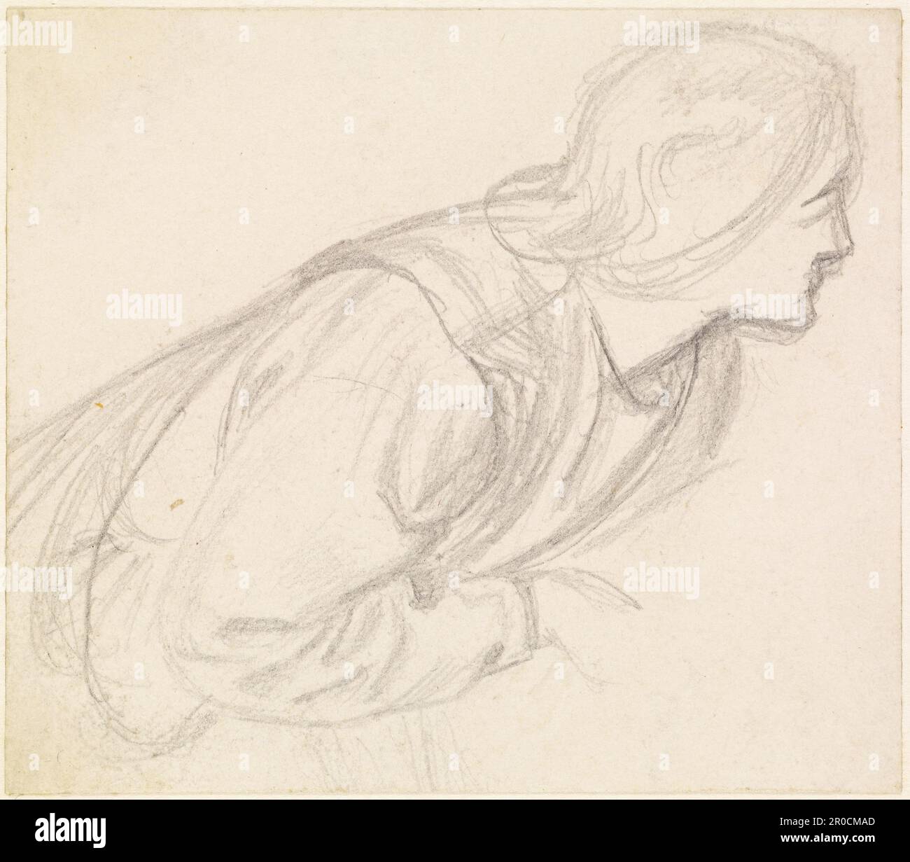 The Rose Garden - Study for the Head and Shoulders of the Woman, 1860 ...