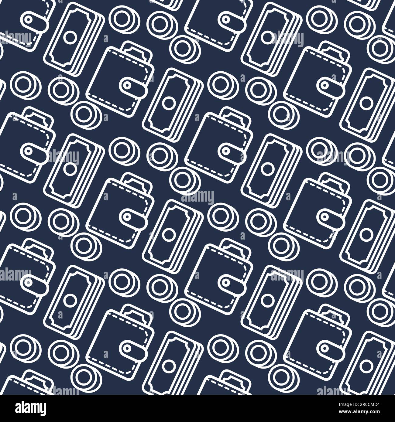 Successful investing Seamless Pattern. Bank holding. Financial budget ...