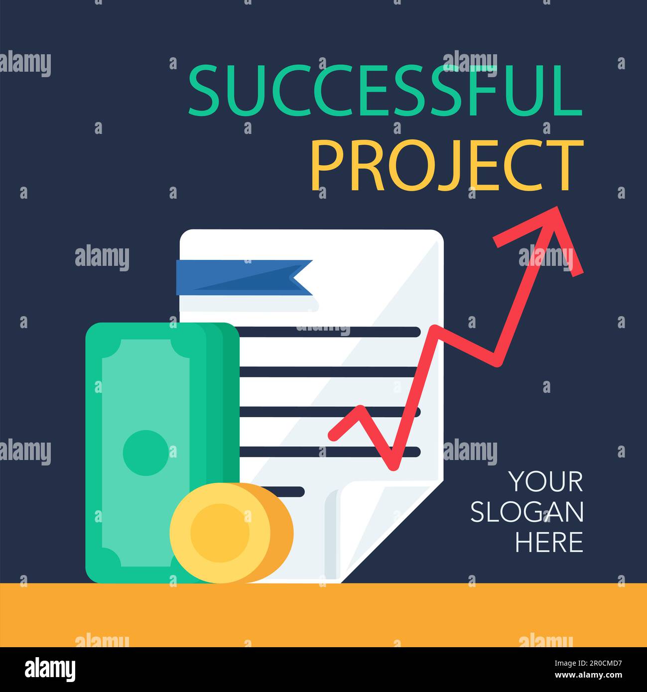 Successful investing concept. Bank holding. Financial budget banner ...