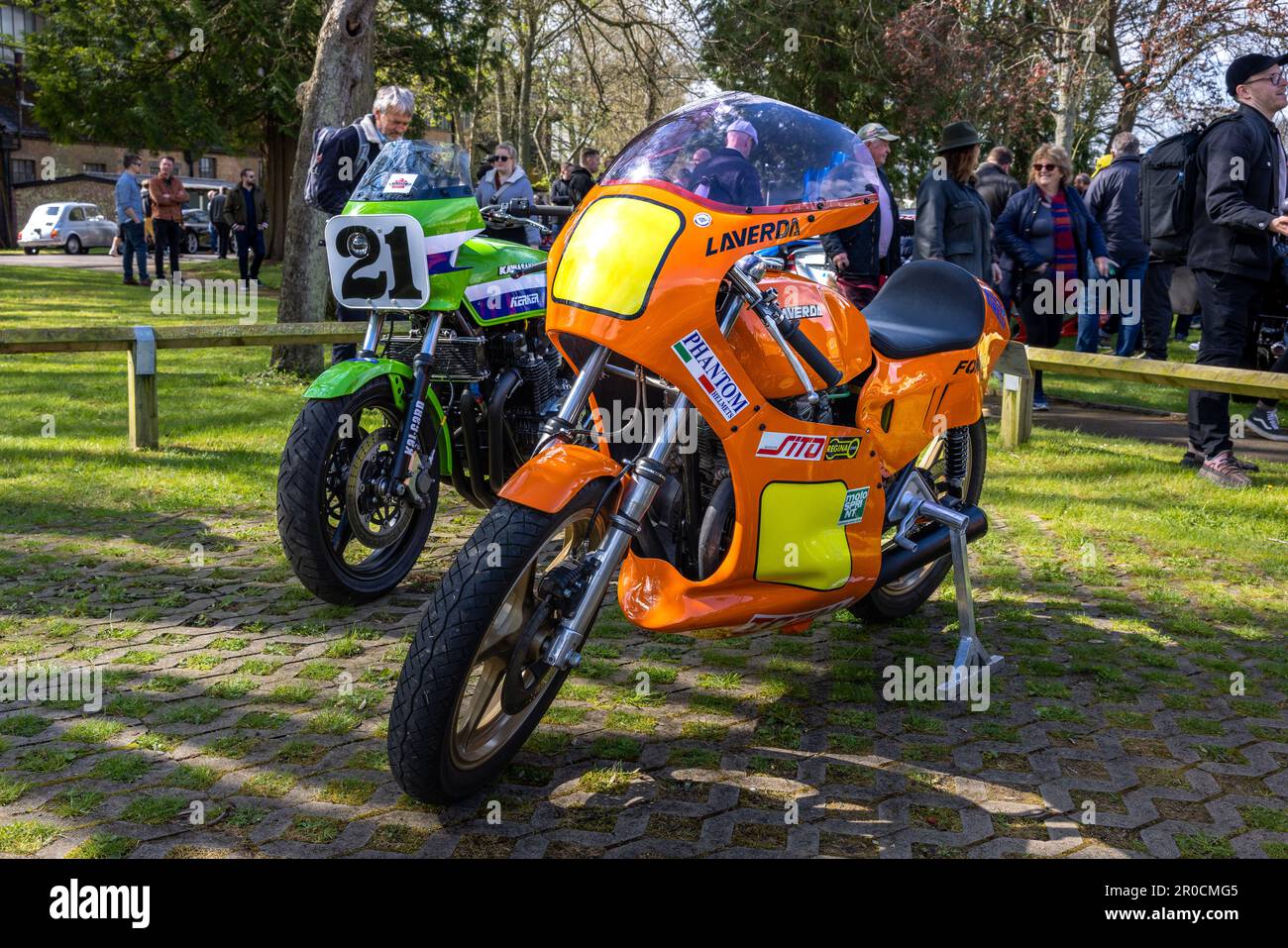 Laverda high performance motorcycle on display at the April Scramble ...