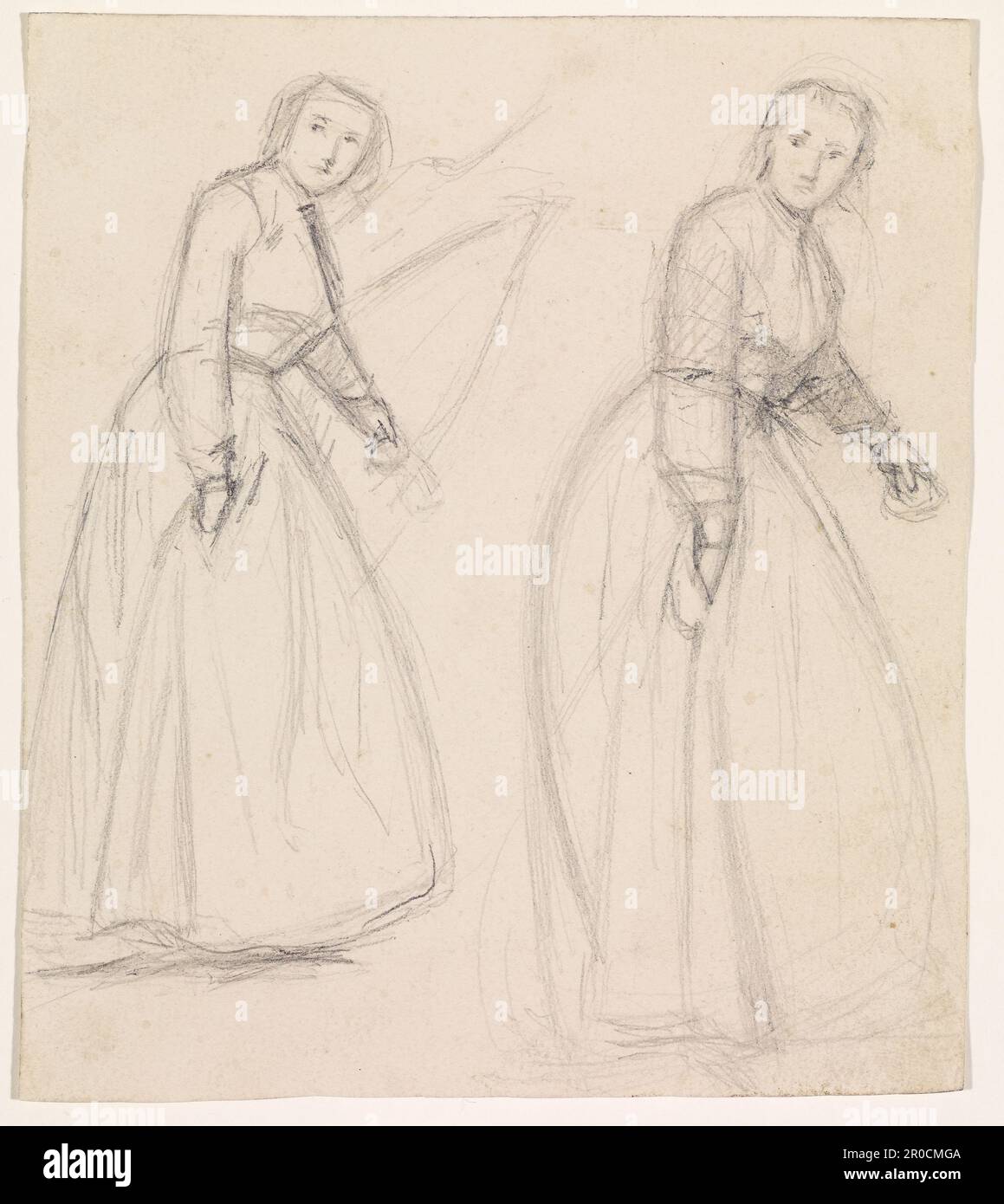 [Recto - Front]. The Proscribed Royalist 1651 - Puritan Girl visiting ...