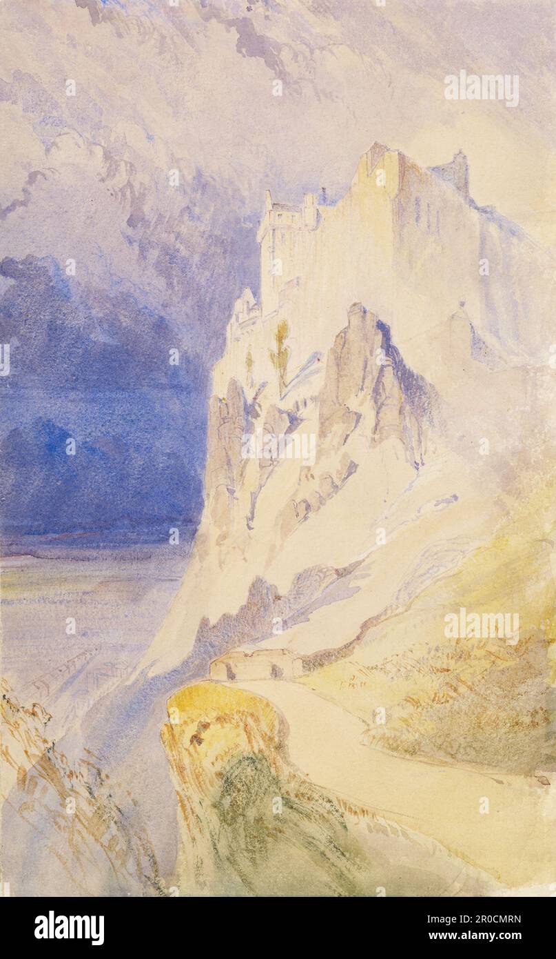 Dumbarton Castle, 1838. Artist: John Ruskin.. From PreRaphaelites.org ...
