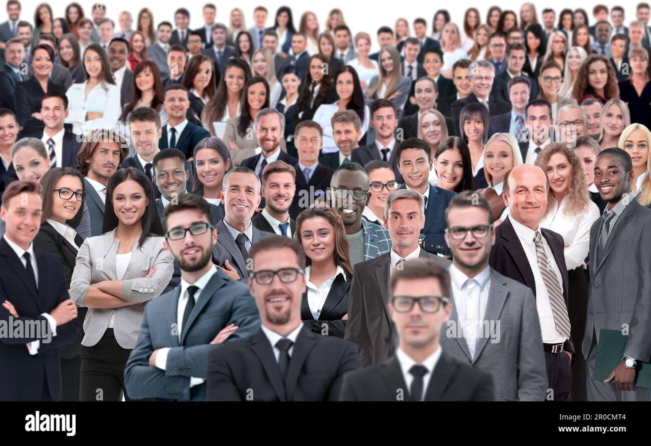 Collage of a large group of face Stock Photo - Alamy