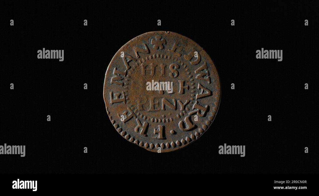 17th century trade token hi-res stock photography and images - Alamy