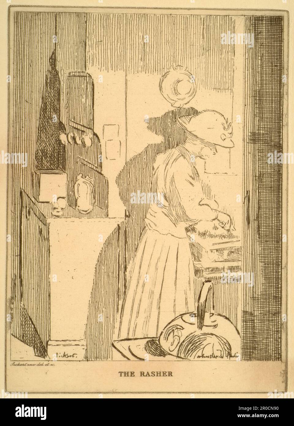 The Rasher. Etching and drypoint on paper. Artist: Walter Richard ...