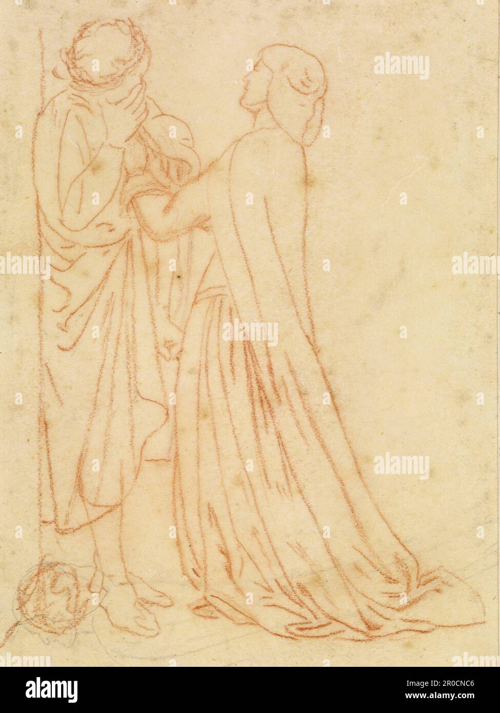 The Prince's Progress - Figure Sketch of the Prince and the Woman, 1865 ...