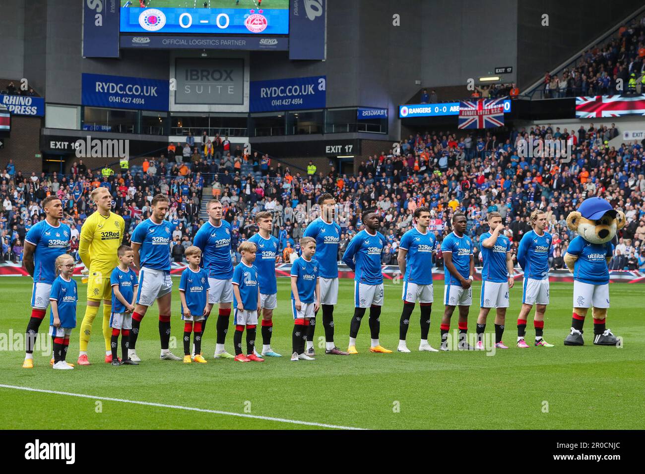 Glasgow, UK. 07th May, 2023. Before the start of the Scottish ...