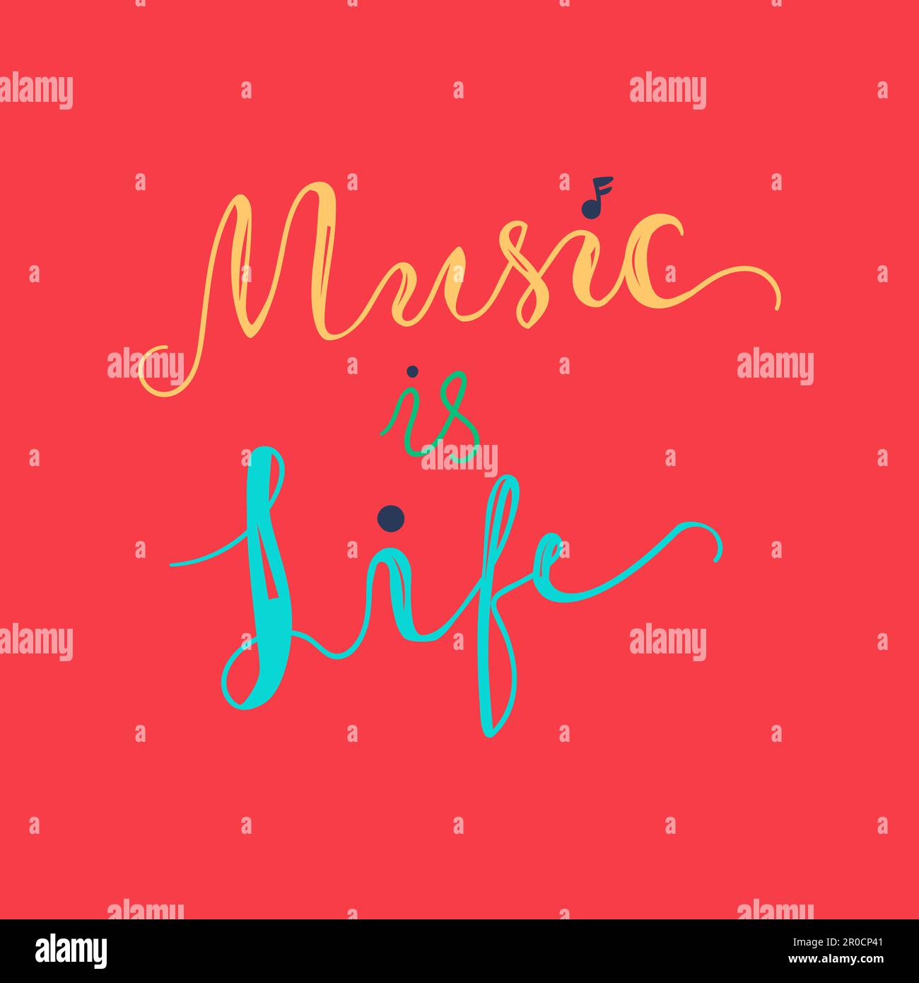 Vintage Musical Lettering for Banner and Badge. Sticker, Poster ...