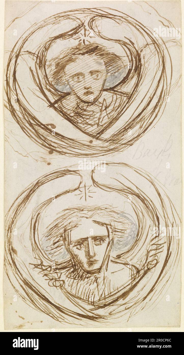 Angels on the Back of a Watch - Two Designs of an Engraving, 1860-70 ...
