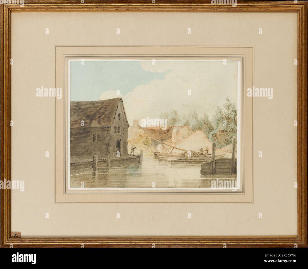 Canal Wharf, 1790-1800. Thomas Girtin Stock Photo - Alamy