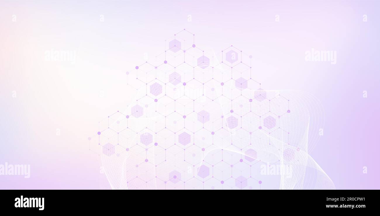 Molecular abstract structure and genetic engineering DNA. Healthcare ...