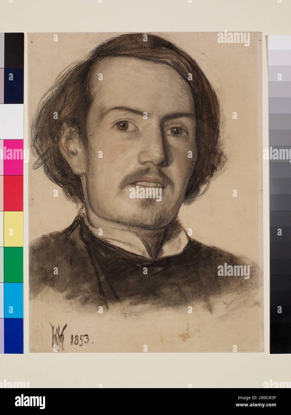 Walter Howell Deverell, 1853. By William Holman Hunt Stock Photo - Alamy