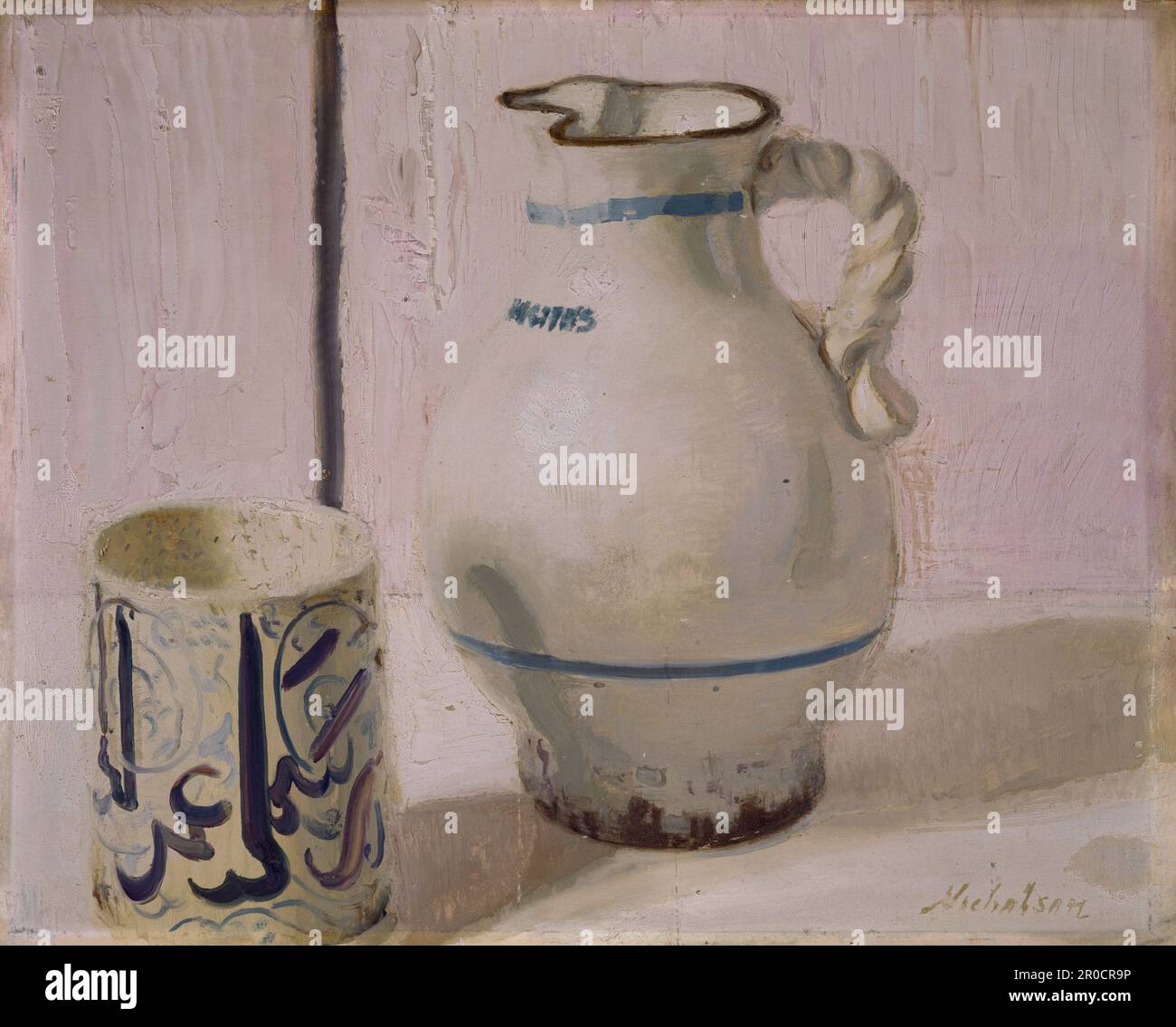 Pink Still Life With Jug, 1935-36. Sir William Nicholson (d.1949 Stock ...