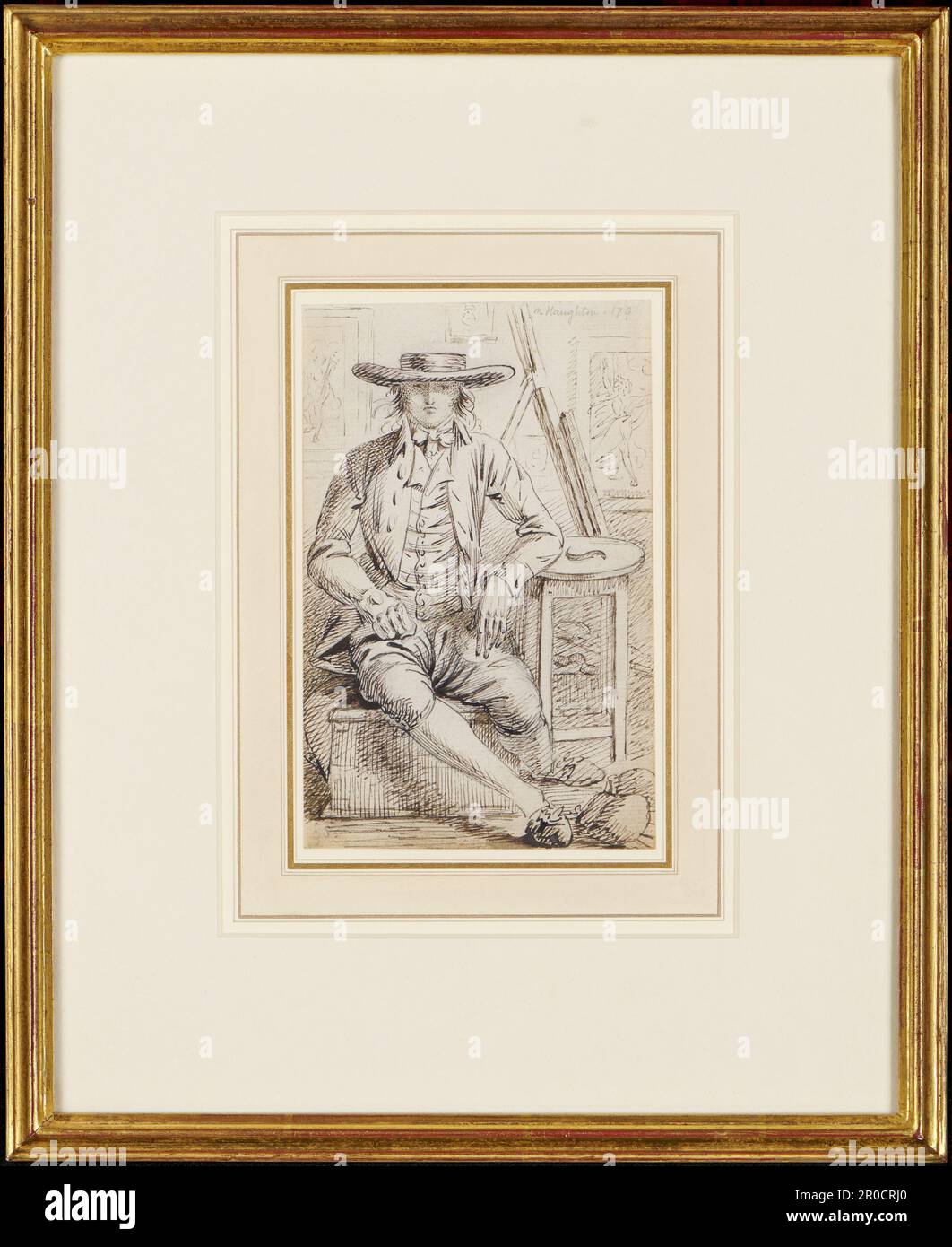 Portrait Of Moses Haughton The Younger, 1796. George Shepherd Stock ...