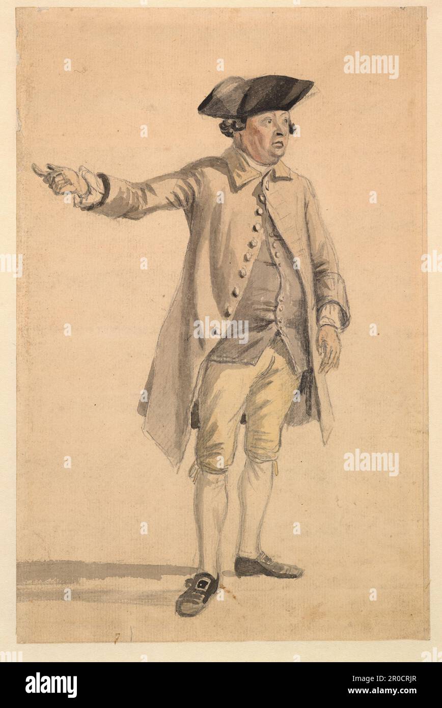 Study of an Ostler 1725-1809. Paul Sandby Stock Photo - Alamy
