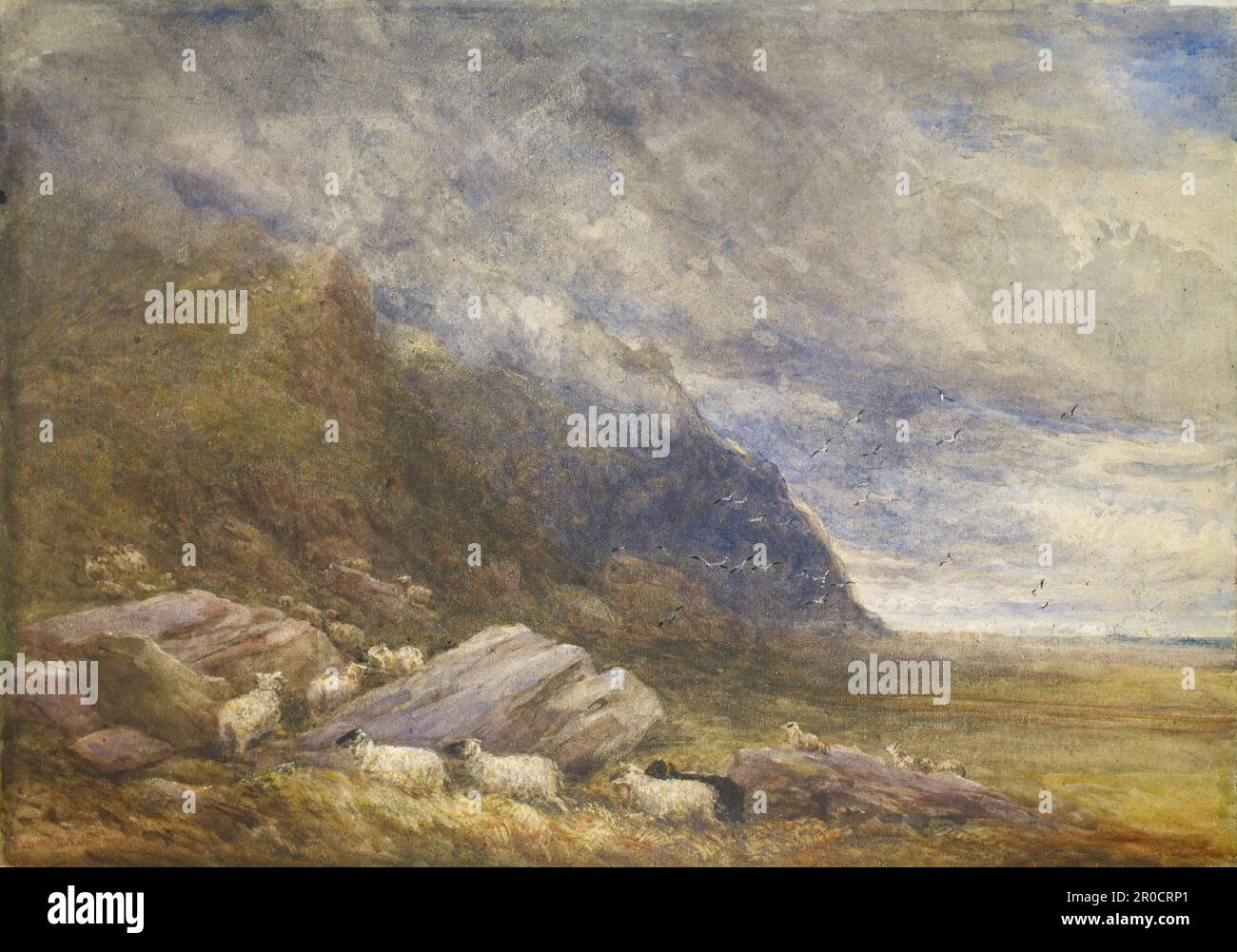 Penmaen Bach, 1852. By David Cox Stock Photo - Alamy